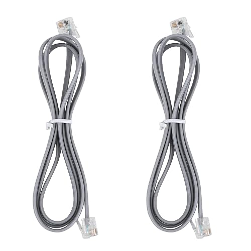 LanSenSu RJ12 Cable Phone Cord RJ12 6P6C Male to Male Straight Wired ...