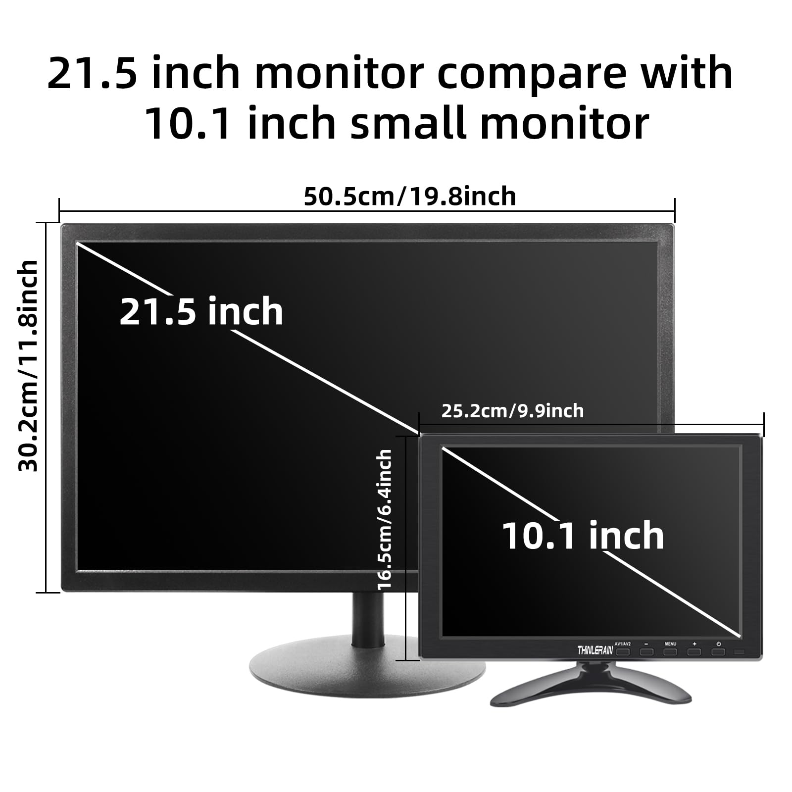 Mua Thinlerain 10.1 Inch Small Computer Monitor, 1920x1200 Mini PC ...