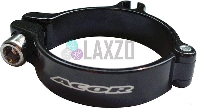 Acor Front Derailleur Alloy Clamp with Cable Stop (Black 34.9mm ...