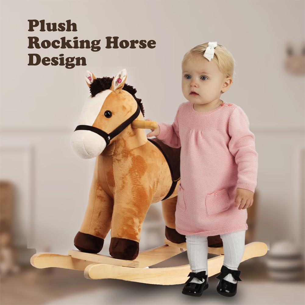 Mua Rock My Baby Plush Rocking Horse, Soft Filling Ride on Pony ...