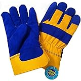 B.A.G.G. BLUE And YELLOW Waterproof Insulated WINTER Work Gloves - L ...