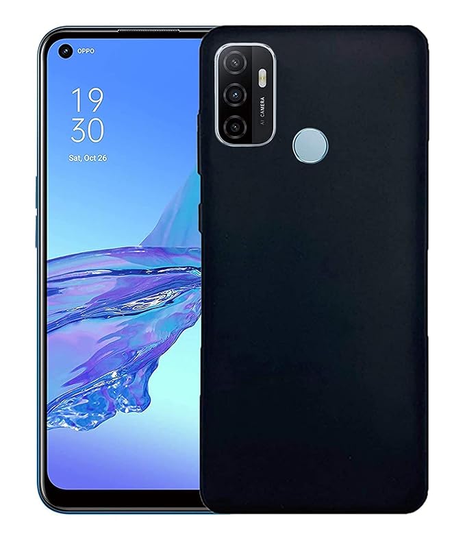NS NewSelect Designed Back Case Cover for Oppo A53 (Black) : Amazon.in ...