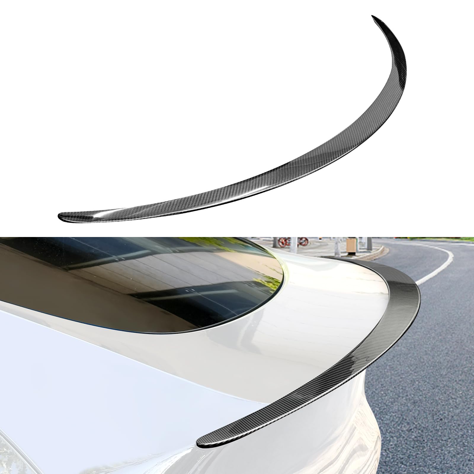 TSLDRV 2024 Newest Real Carbon Fiber Spoiler for Tesla Model Y 2024 ...