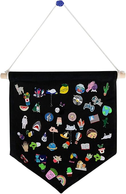 Amazon.com: Enamel Pin Wall Display Banner -Blank Canvas Banner for ...