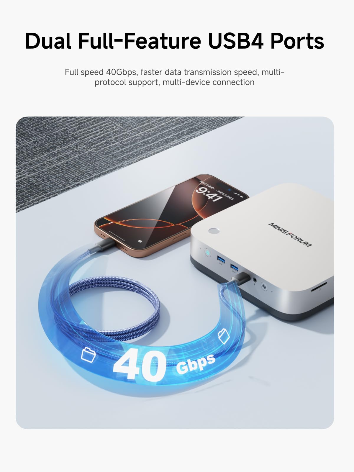 MINISFORUM Mini PC AI X1 Pro AMD Ryzen AI 9 HX370(12 Cores/24 Threads ...