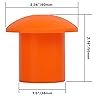 KEILEOHO 100 PCS Rebar Safety Caps,Orange Plastic Mushroom Rebar Cap ...