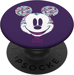 Amazon.com: Disney Year of the Mouse Floral Mickey on Purple PopSockets ...