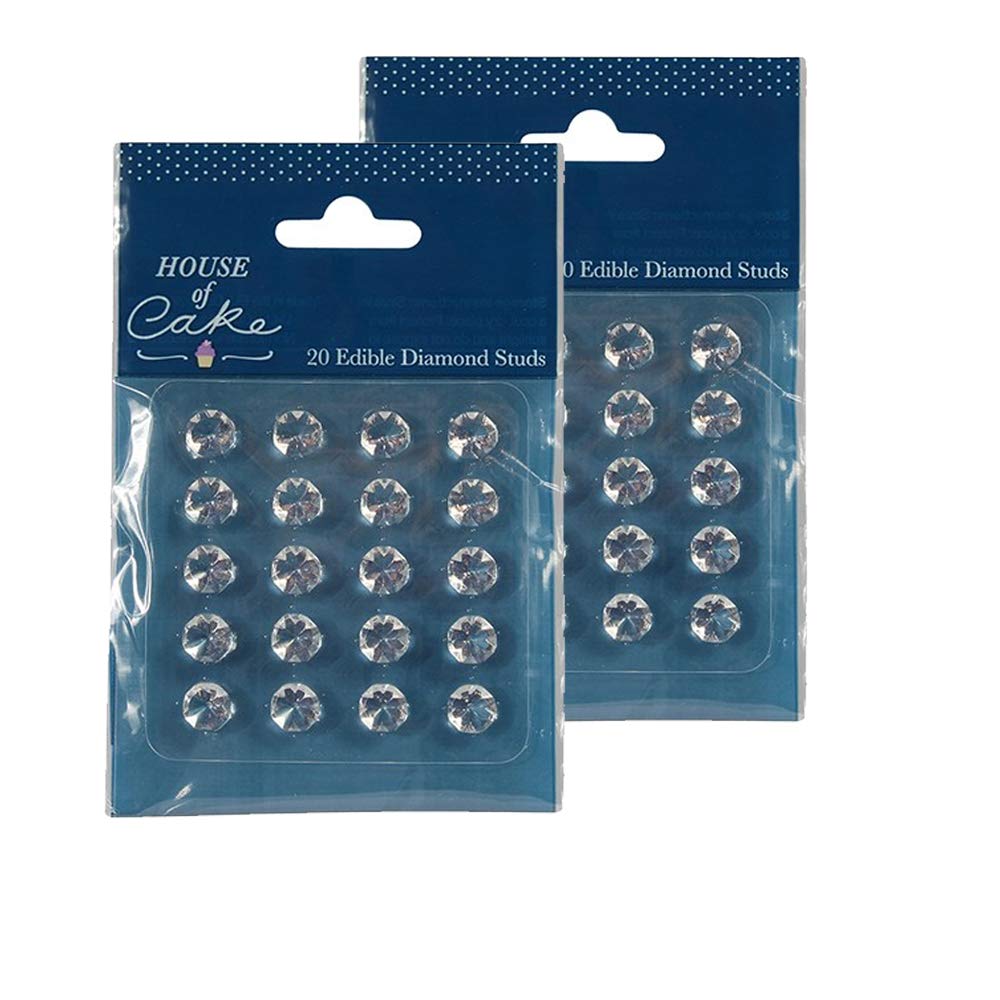 10mm (2pack 20 ) Jelly Diamond House of Cake Mini Edible Jelly Diamond ...