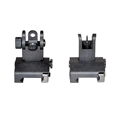 Low Profile Back Up Iron Sights BUIS - Push Button Pop Up Picatinny ...