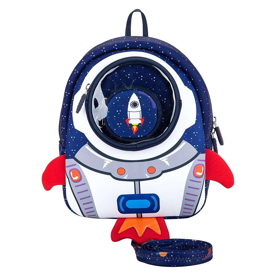 Amazon.com | JiePai Toddler Backpack with Safety Harness Leash, Rocket ...