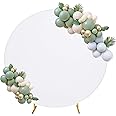 Amazon.com : 6FT Round Spandex Fitted Wedding Arch Cover for Circle ...