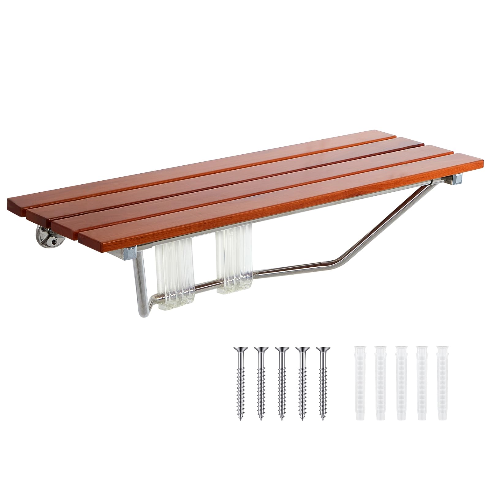 Geetery 36'' Folding Shower Seat Foldable Shower Bench Wall Mounted ...