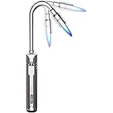 Amazon.com: Butane Lighter Long Torch Lighter Refillable Jet Lighter ...