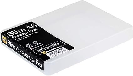 WestonBoxes A6 Slim Plastic Presentation or Storage Boxes for A6 Paper ...