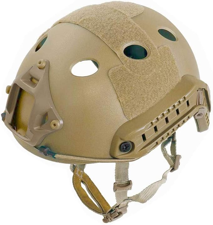 Amazon | SHENKEL FAST HELMET ファストヘルメット PJタイプ 4点式あご紐ヘルメット (TAN) レプリカ 米軍装備 サバゲー | タクティカルヘルメット 通販