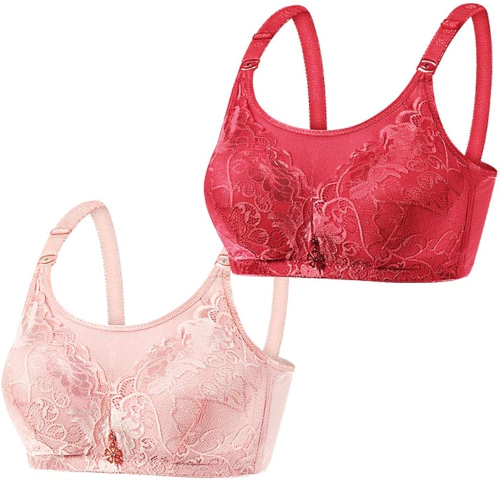 Women’s Seamless Lace Over Soft Stretch Thin Padded Padded Bralettes C ...