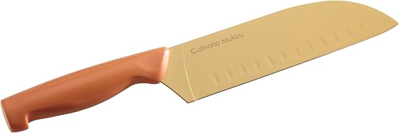 Culinario Mukizu Messer, Santoku-Messer, Länge 30.7 cm, orange: Amazon ...