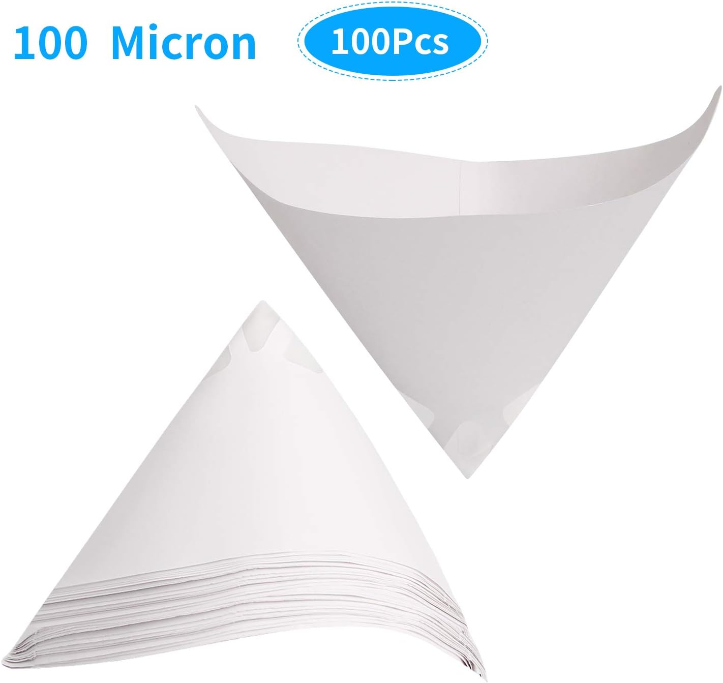 risitop 100 Pcs Conical Paint Paper Strainers Disposable Paint Filter ...