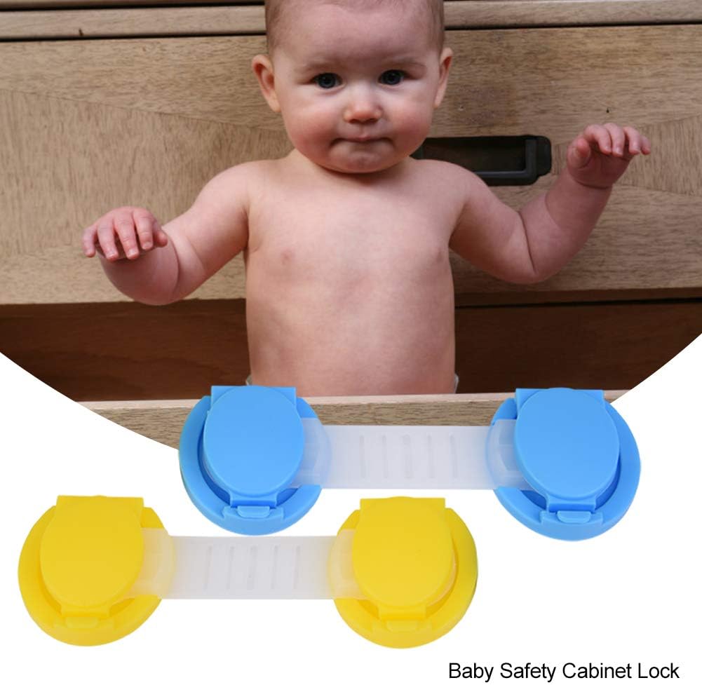 Garosa 6Pcs Safety Lock Plastic Adhesive Baby Locks Anti-pinch Multi ...