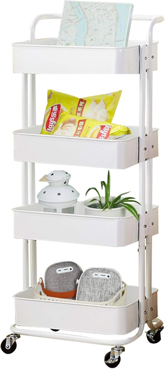 Dripex Storage Trolley Cart,Multi-Purpose Trolley Organizer Cart with ...