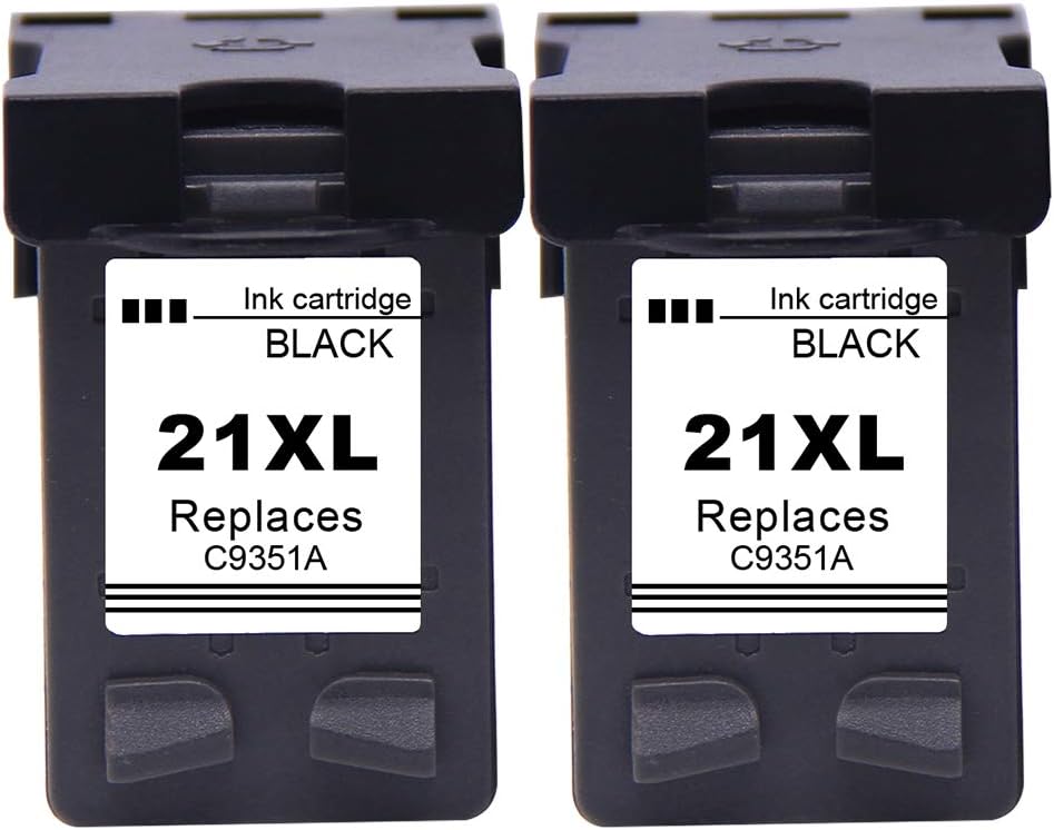 Ksera Reconstruido HP 21XL HP 21 Negro Cartucho de Tinta de Alto ...