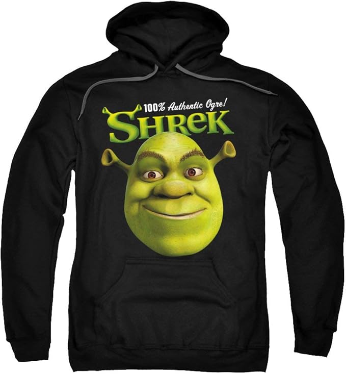 Shrek - Sudadera auténtica con capucha, color negro : Amazon.es: Ropa