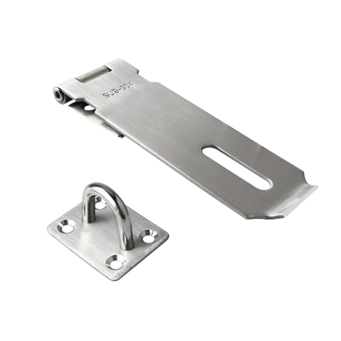 Adiyer Padlock Staple Safety Hasp Door Clasp Gate Lock Latch, 304 ...