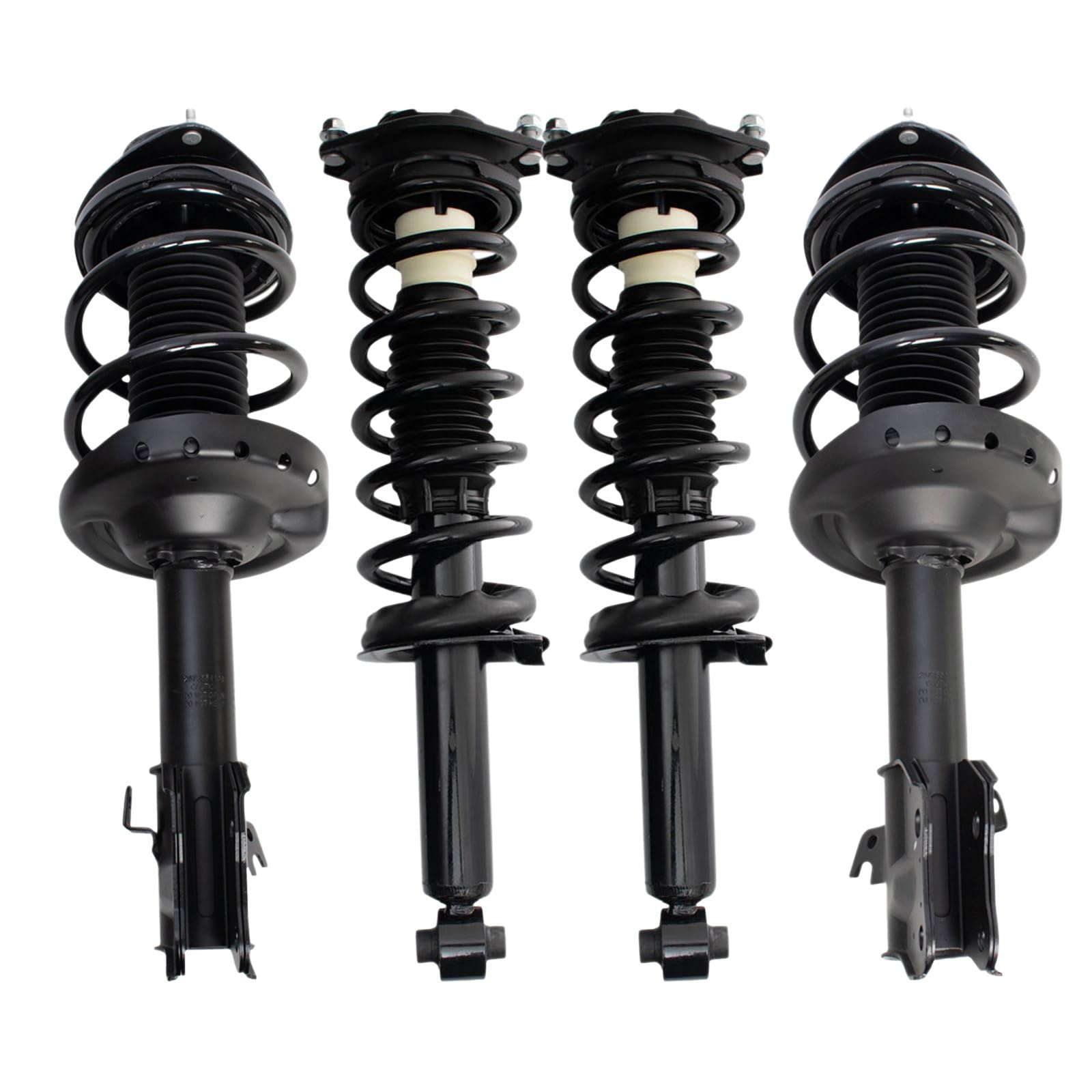 TRQ Front and Rear Strut & Coil Spring Assembly Set Driver & Passenger ...