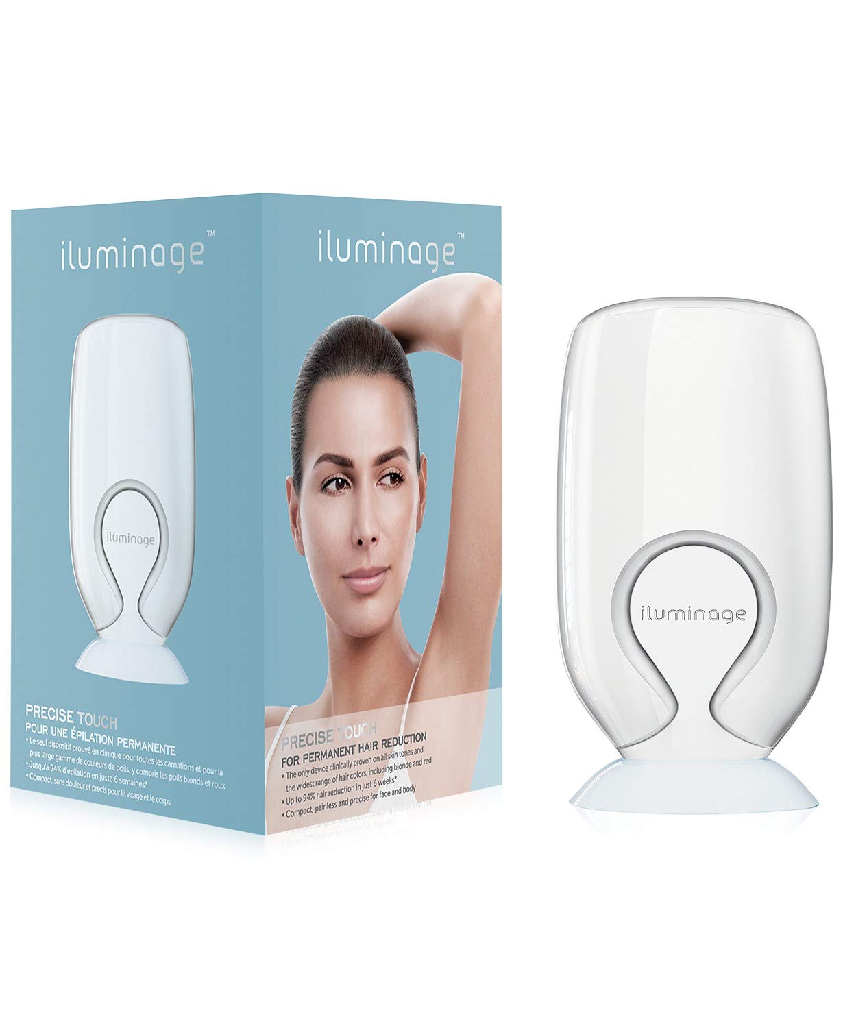Buy iluminage. Precise Touch Permanent Hair Reduction Device with FDA ...