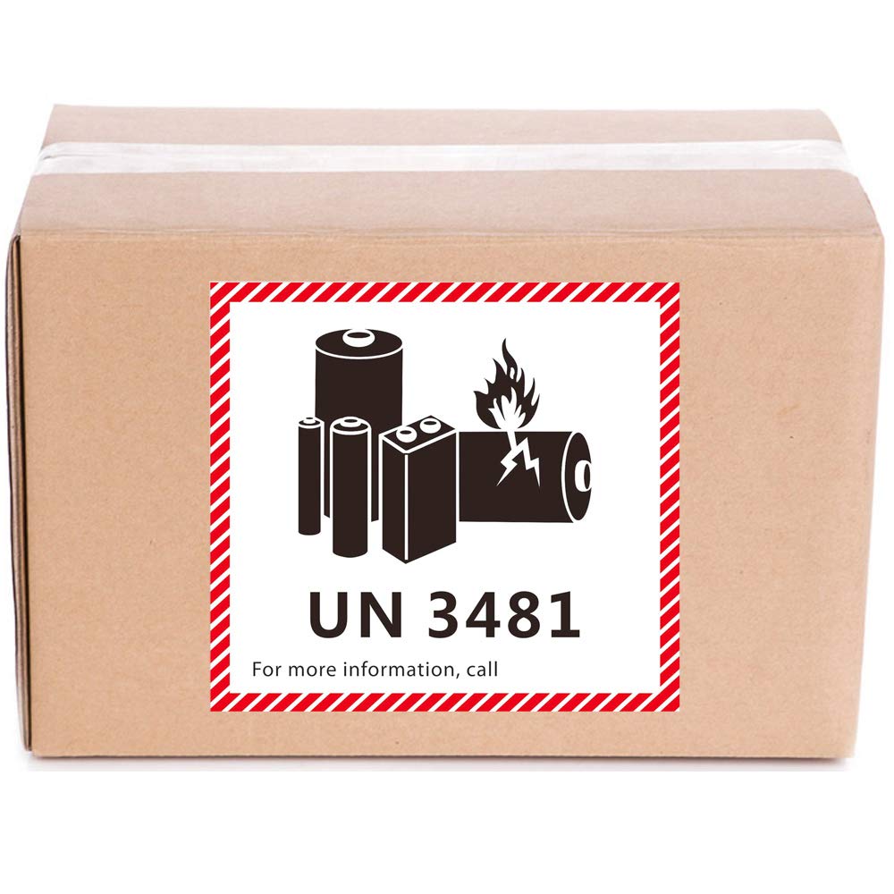 Mua Hybsk 4.7" x 4.3" Lithium Ion Battery Transport Caution Warning ...