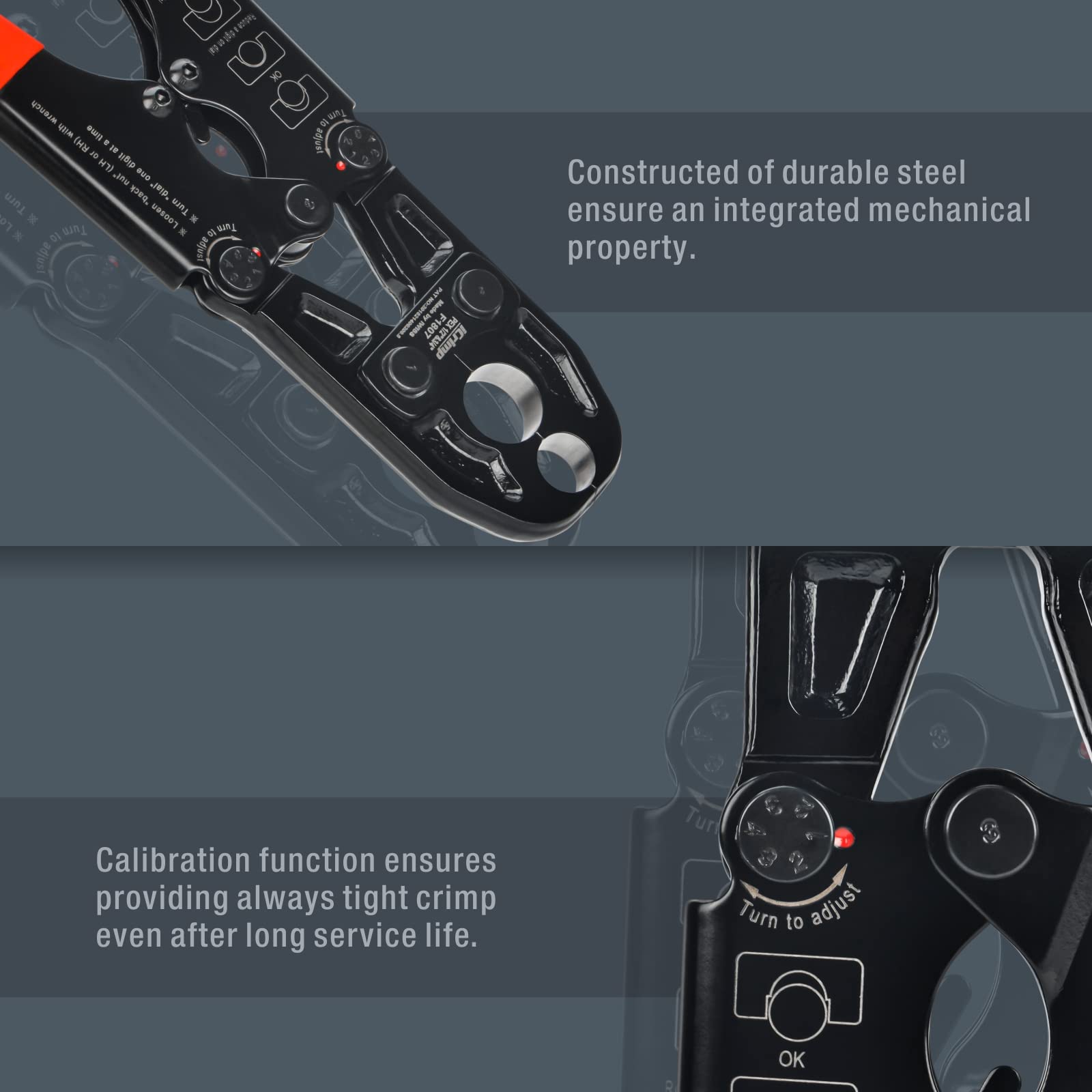Mua iCrimp 1/2 and 3/4-inch Combo Pex Pipe Crimping Tool for Copper ...