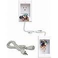 Amazon.com: PowerBridge ONE-CK Single Outlet TV Cord Hider for Wall ...