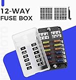Blue Sea Systems ST Blade Fuse Block - 12 Circuits with Negative Bus & Cover, Stems - Amazon Canada