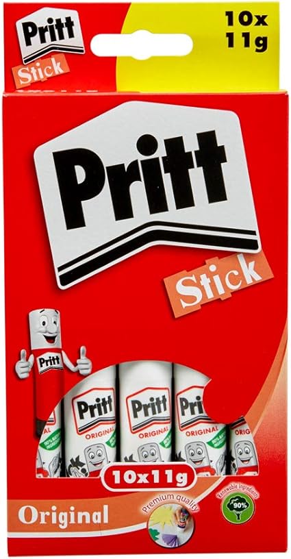 Pritt Glue Stick, Safe & Child-Friendly Craft Glue for Arts & Crafts ...