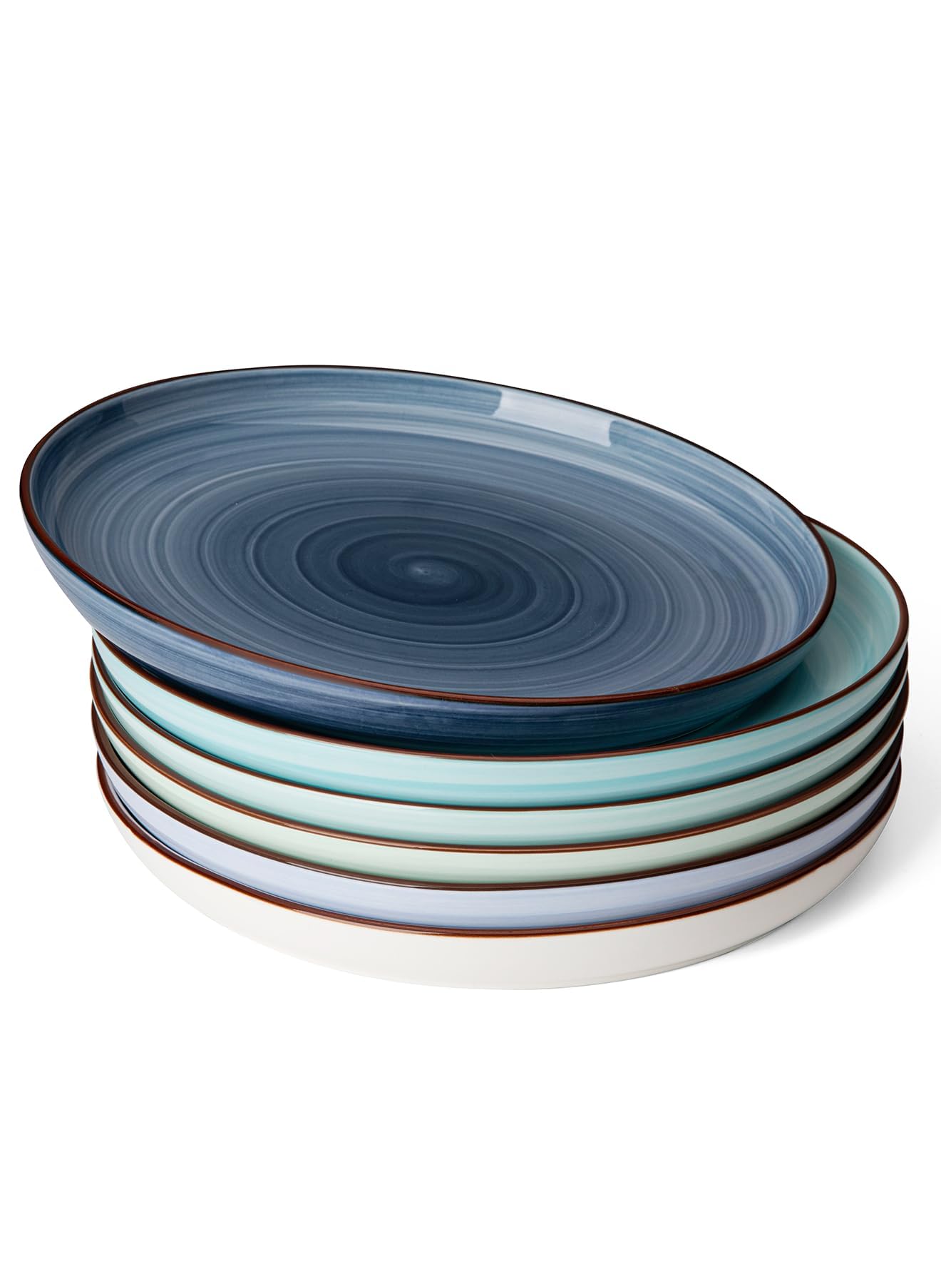 Sweese Dinner Plates, 10 Inch Round Porcelain Plates, Dish Set for ...