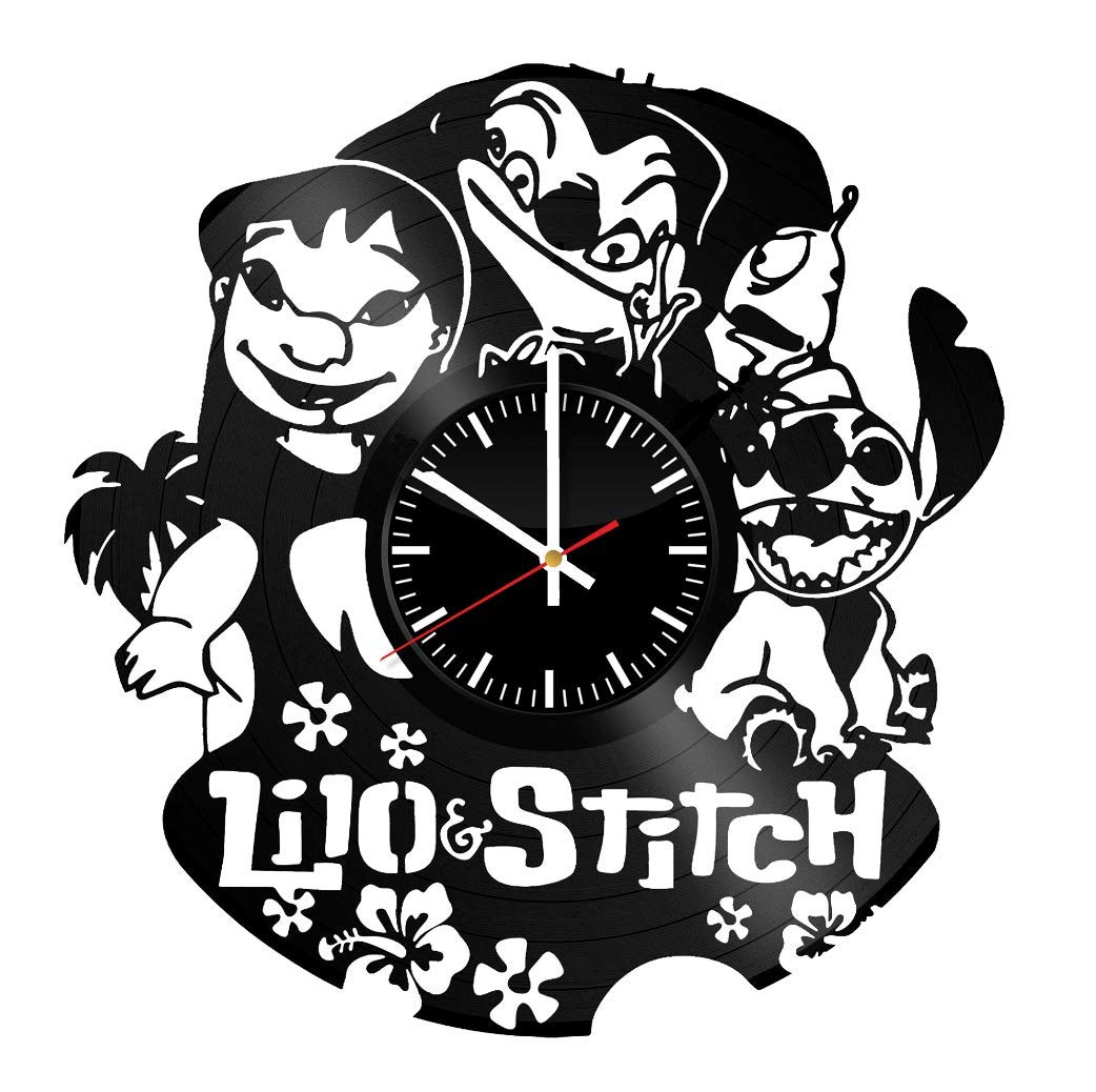 Amazon.com: Lilo and Stitch Gifts Vinyl Record Wall Clock - Original ...