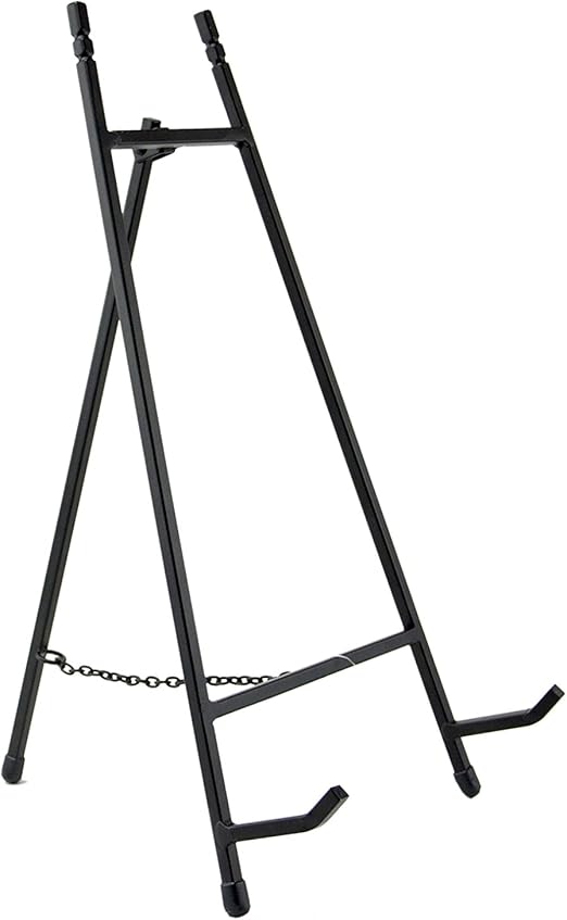 Modern Metal Tripod Plate Stand and Art Holder Easel in Black - 13 ...