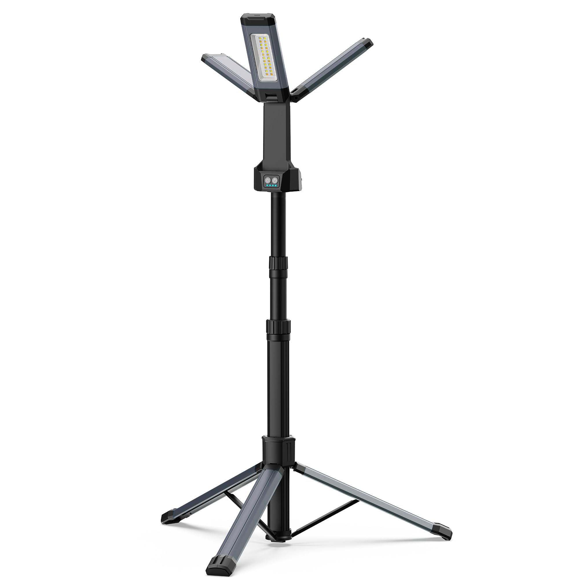 Rechargeable LED Work Light with Stand, 67" Tall Portable Cordless Work ...