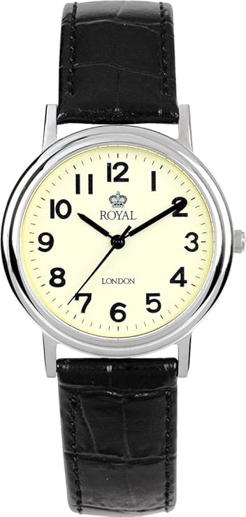 Royal London Men's Quartz Watch with Beige Dial Analogue Display and ...