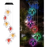 Amazon.com : DOUBLEZHE Maple Leaf Solar Wind Chime : Patio, Lawn & Garden