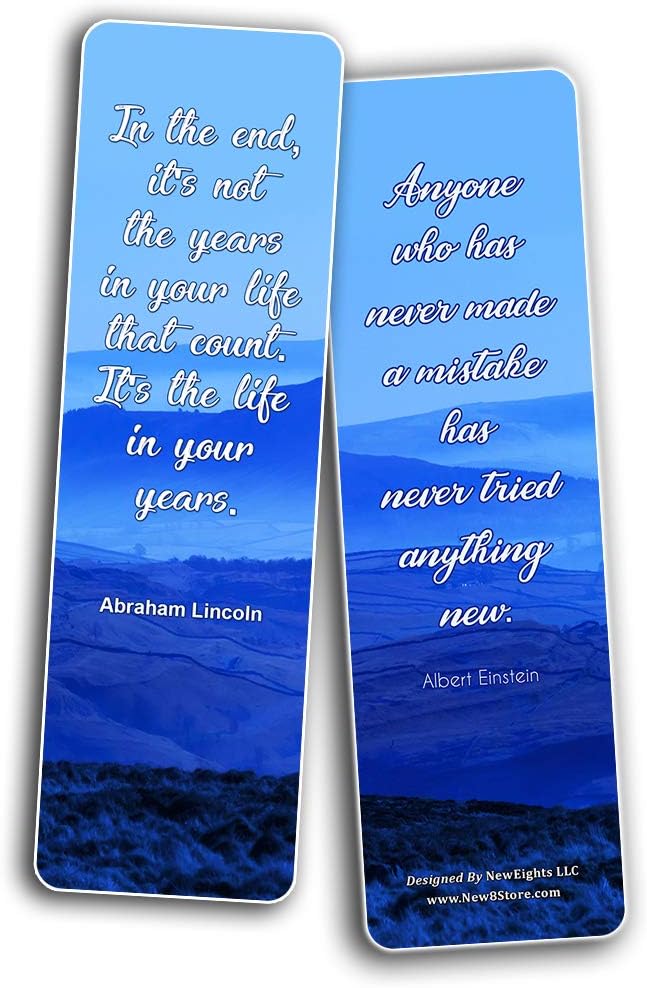 Inspirational Quotes Bookmarks Cards Series 4 (60-Pack) – BigaMart