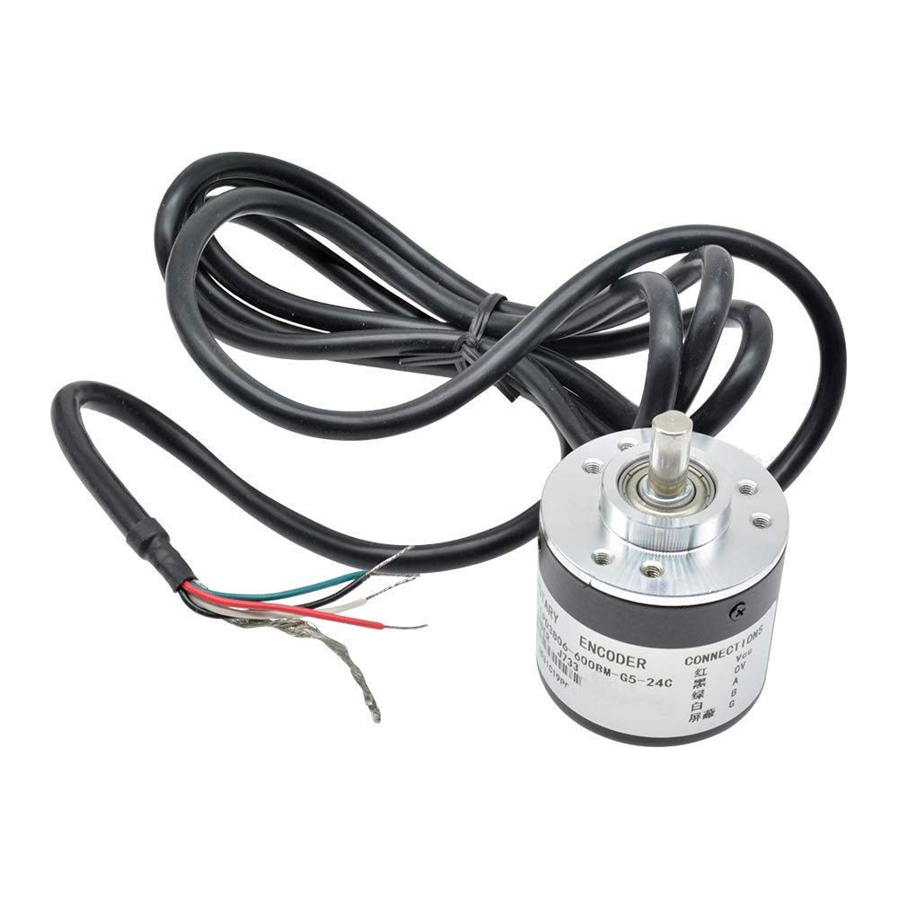 Mua 600P/R Rotary Encoder, AB 2 Phase Incremental Rotary Encoder 6mm ...