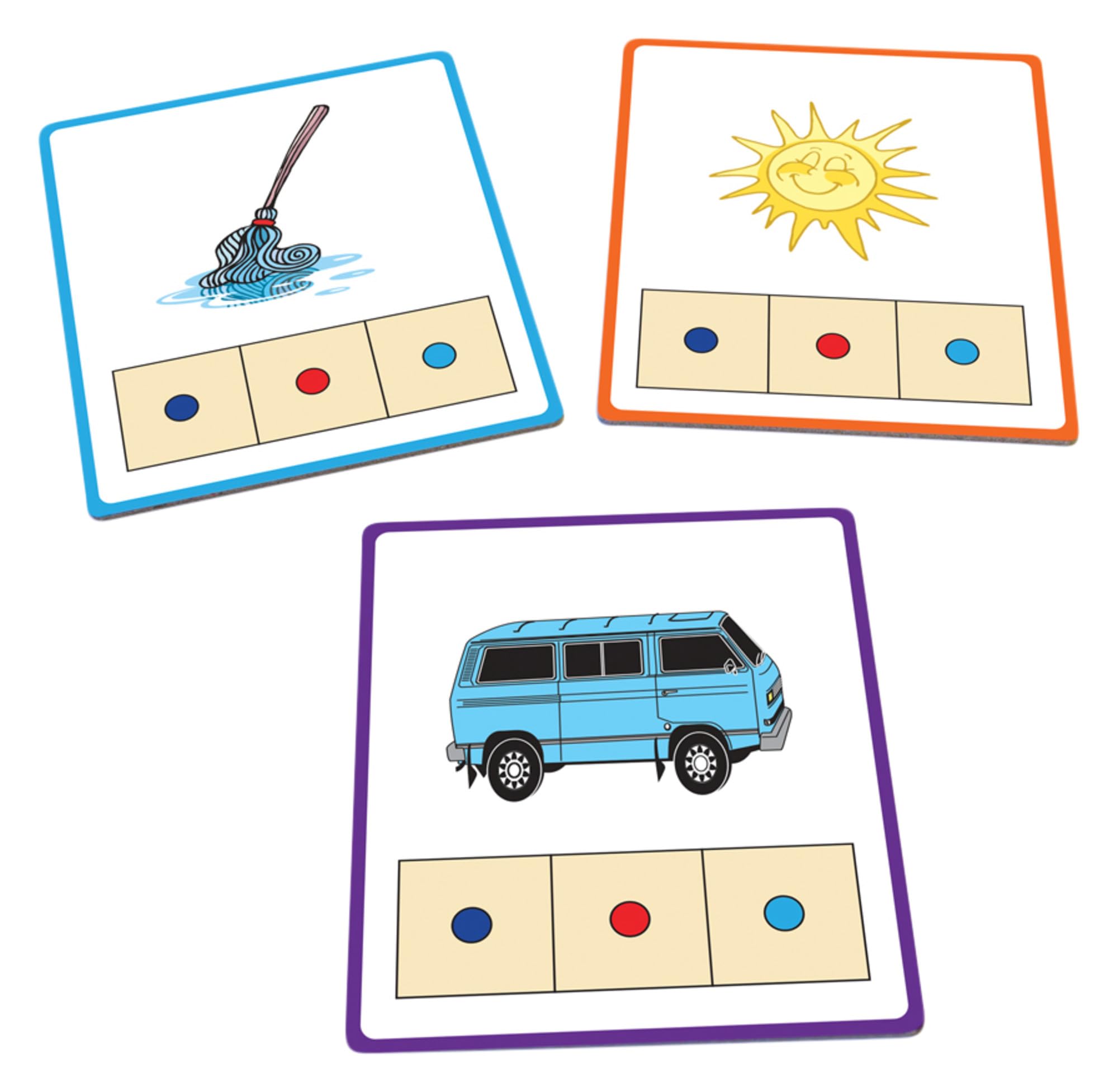 Mua Junior Learning: CVC Word Builders, 48 CVC Activity Cards, Phonemic ...