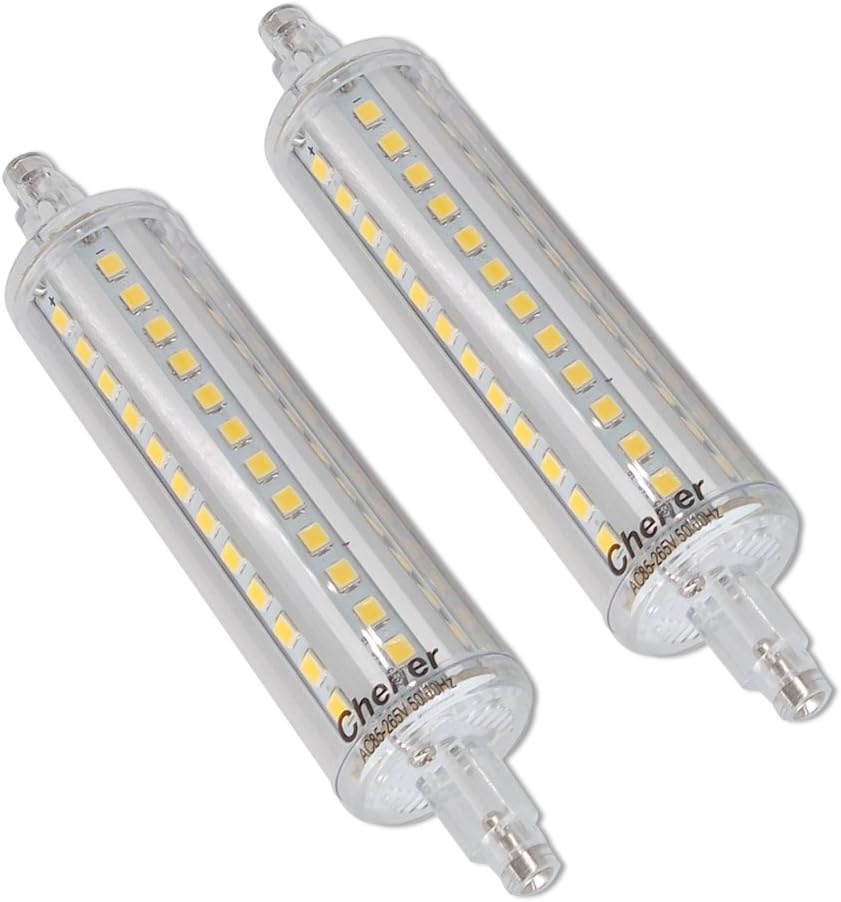 R7S Base foco LED J118 LED 10 W 120 V Blanco Cálido 2700 K Doble Ended ...