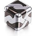 Amazon.com: Metal Puzzle 3D Cube Brain Teaser Puzzles : Toys & Games