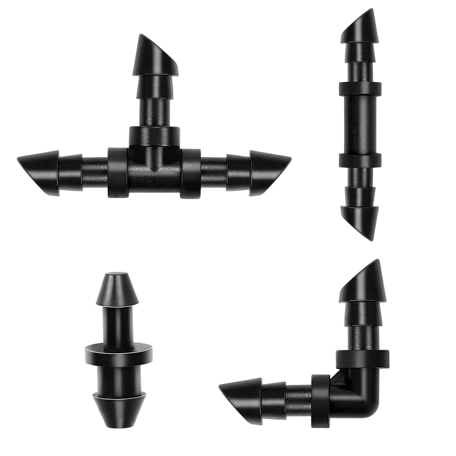 Copadri 120 Pieces Drip Irrigation Fittings Kit for 1/4" Tubing, Drip ...