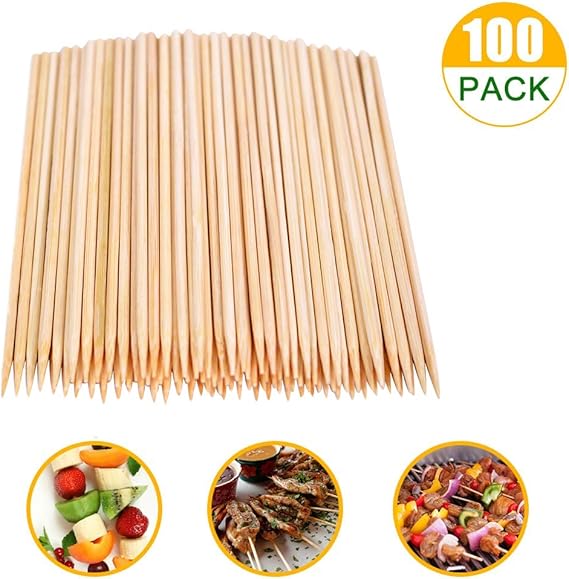 Amazon.com : SRXING Bamboo Skewers, Kebab Sticks, Wooden Skewers ...