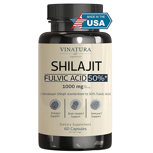 VINATURA Shilajit for Men and Women - 1000mg Pure Himalayan Shilajit ...
