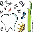 Amazon.com: SmileMakers Make-Your-Own Tooth Guy Stickers - Prizes and ...