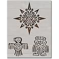 Amazon.com: Mexico Mexican Maya Mayan Aztec Symbol Stencil Template ...
